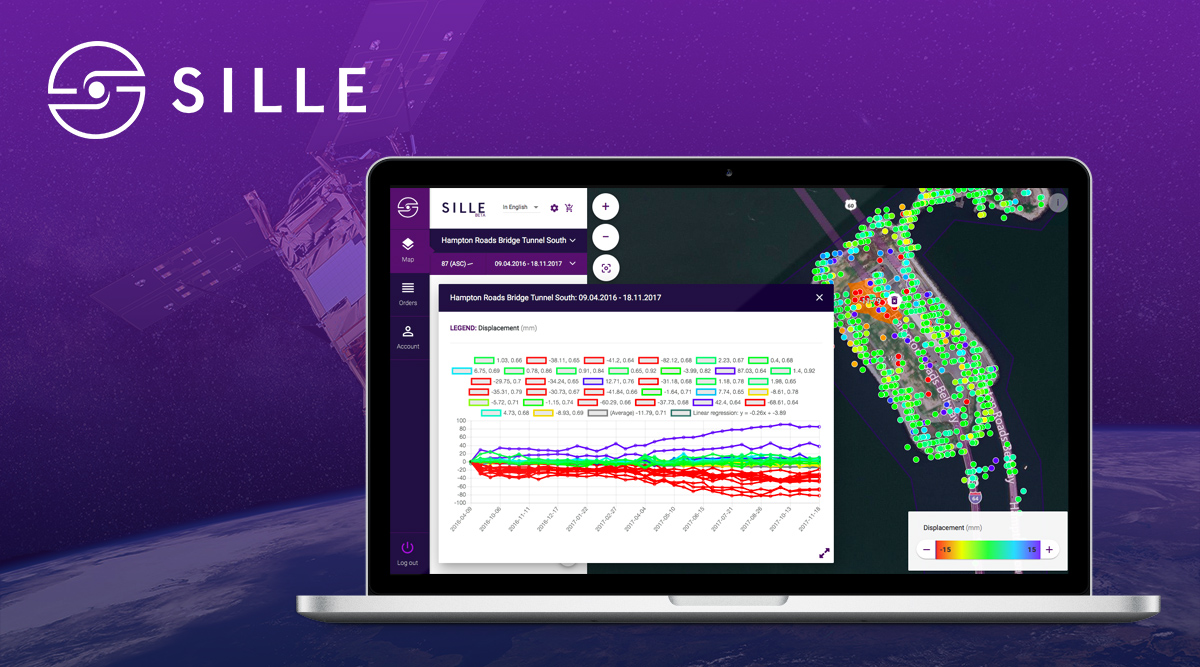 SILLE - space based infrastructure deformation monitoring